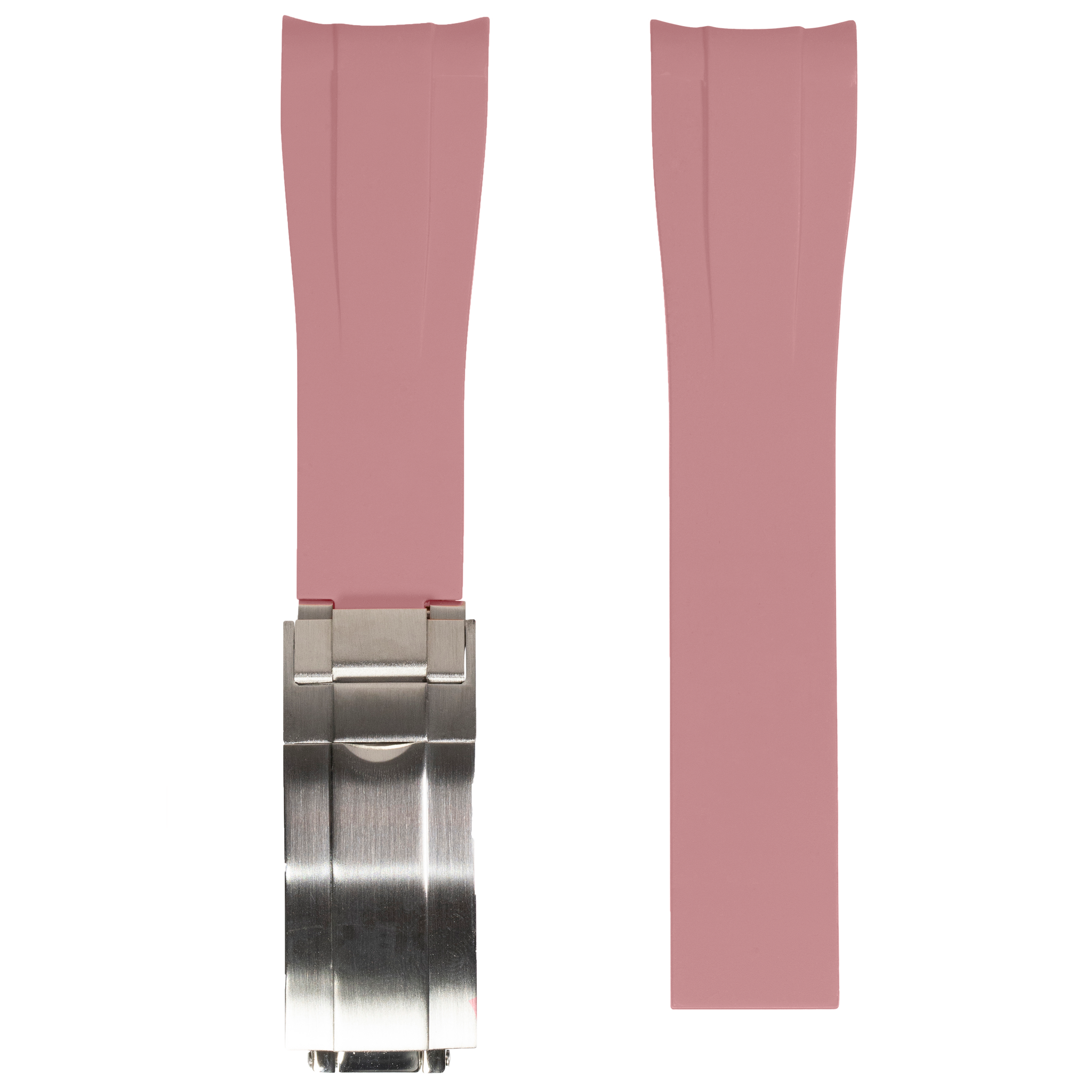 [Rolex Only] Vulcanised Rubber with Oyster Clasp - Pink
