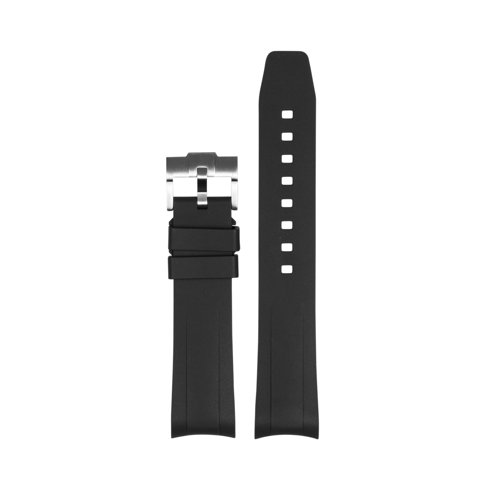 Seiko SKX007 Vulcanised Rubber Watch Strap 22mm Black