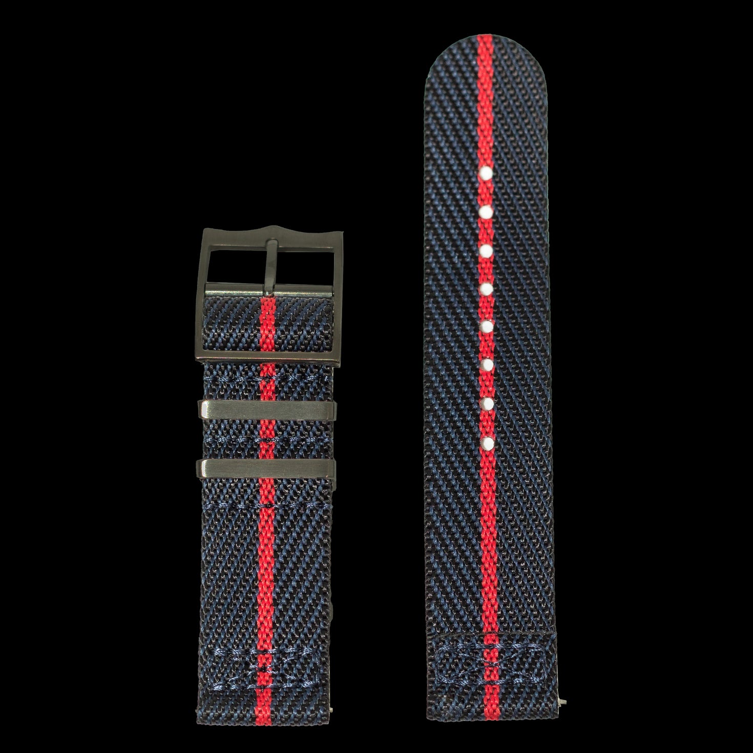 [Quick Release] Cross Militex - Night Blue / Red [Black Hardware] – STRAPIFY