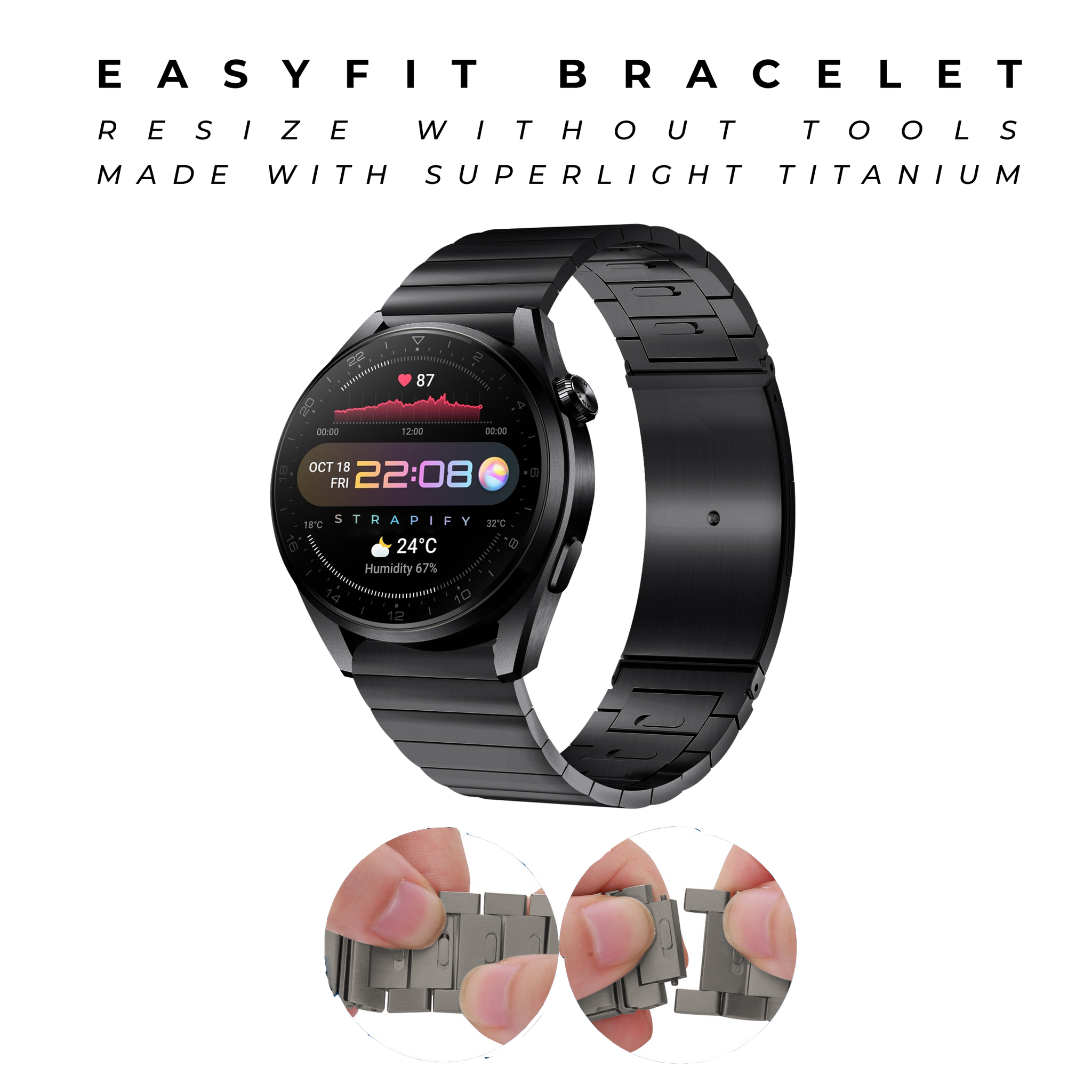 [Quick Release] EasyFit Bracelet 2 - Black