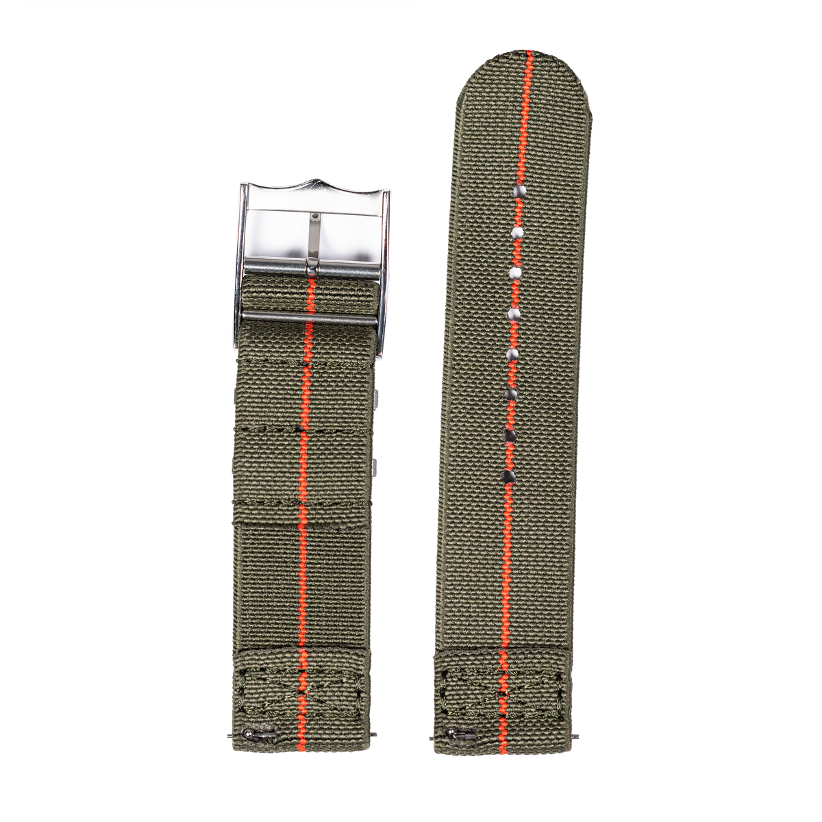 [Quick Release] ElastoFlex - Army Green/Red – STRAPIFY