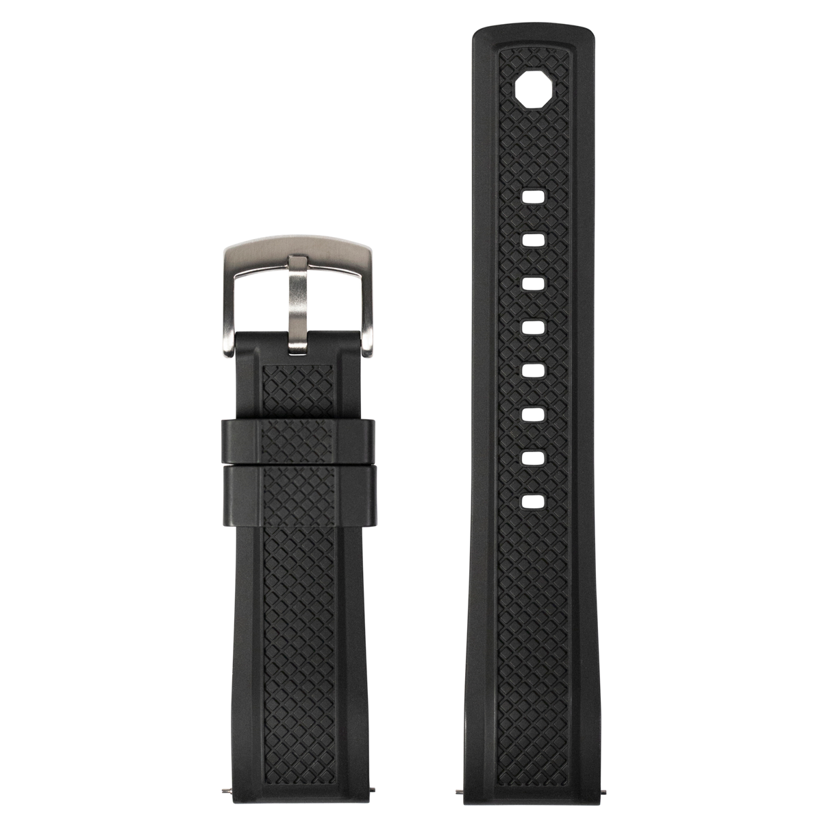 [Quick Release] GridLock FKM Rubber - Black – STRAPIFY