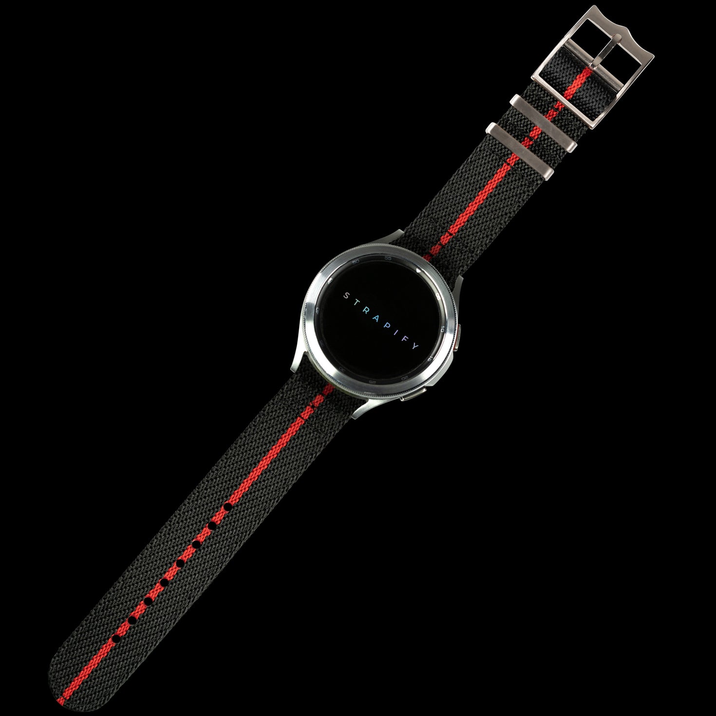 [Quick Release] Cross Militex - Black and Red Stripe – STRAPIFY