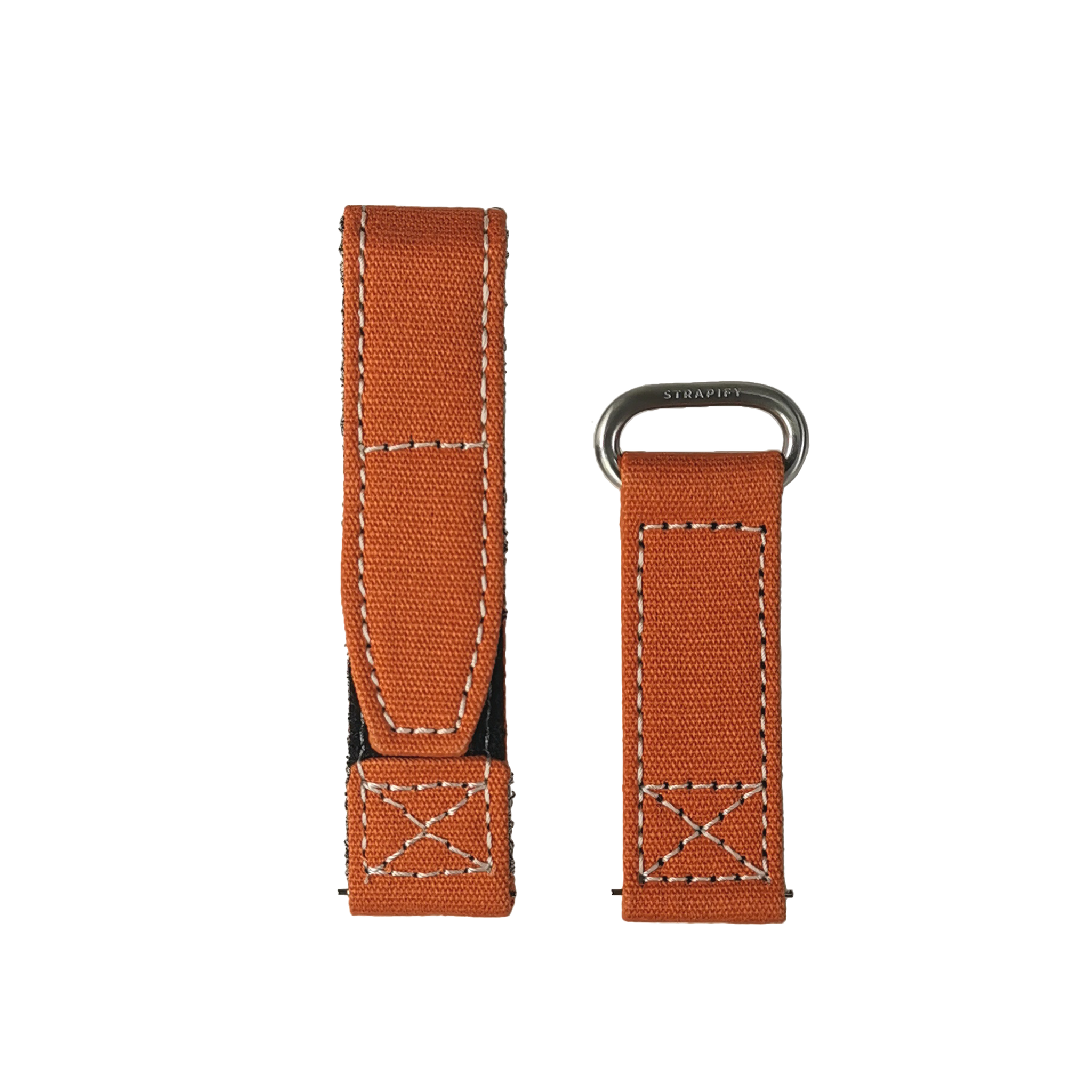 [Quick Release] Military Velcro - Orange | White Stitching